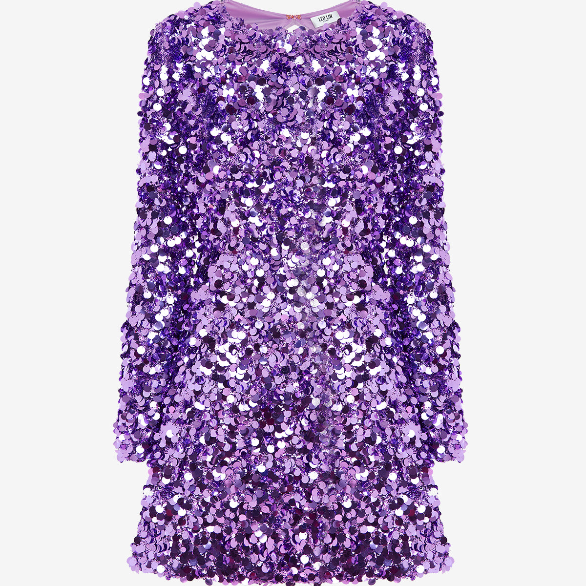 Kristen Sequin Open Back Mini Dress - Lavender – LEO LIN