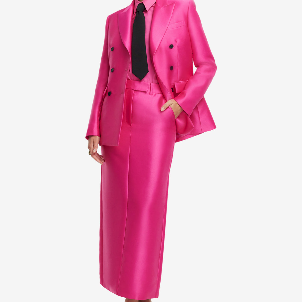 Eve Maxi Skirt - Hot Pink – LEO LIN
