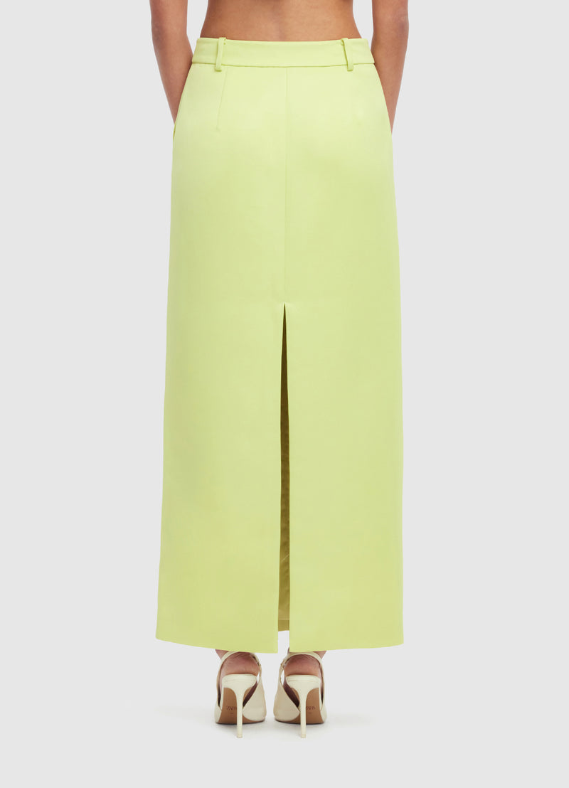 Olivia Petal Maxi Skirt - Chartreuse – LEO LIN