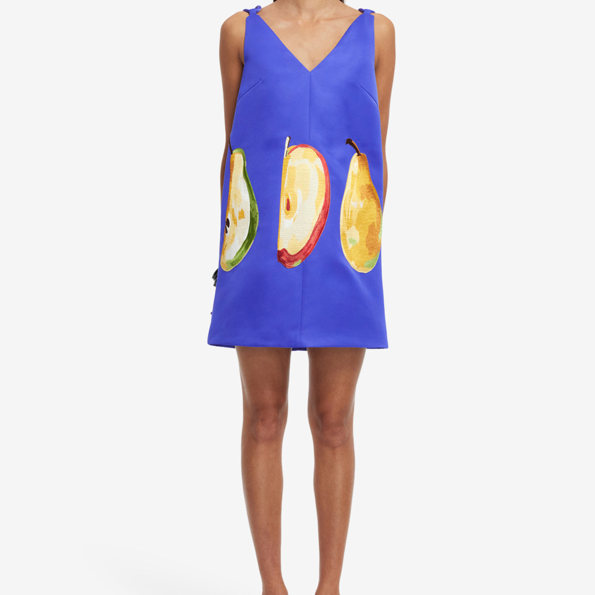 Taylor Embroidered Mini Dress - Pear Print – LEO LIN