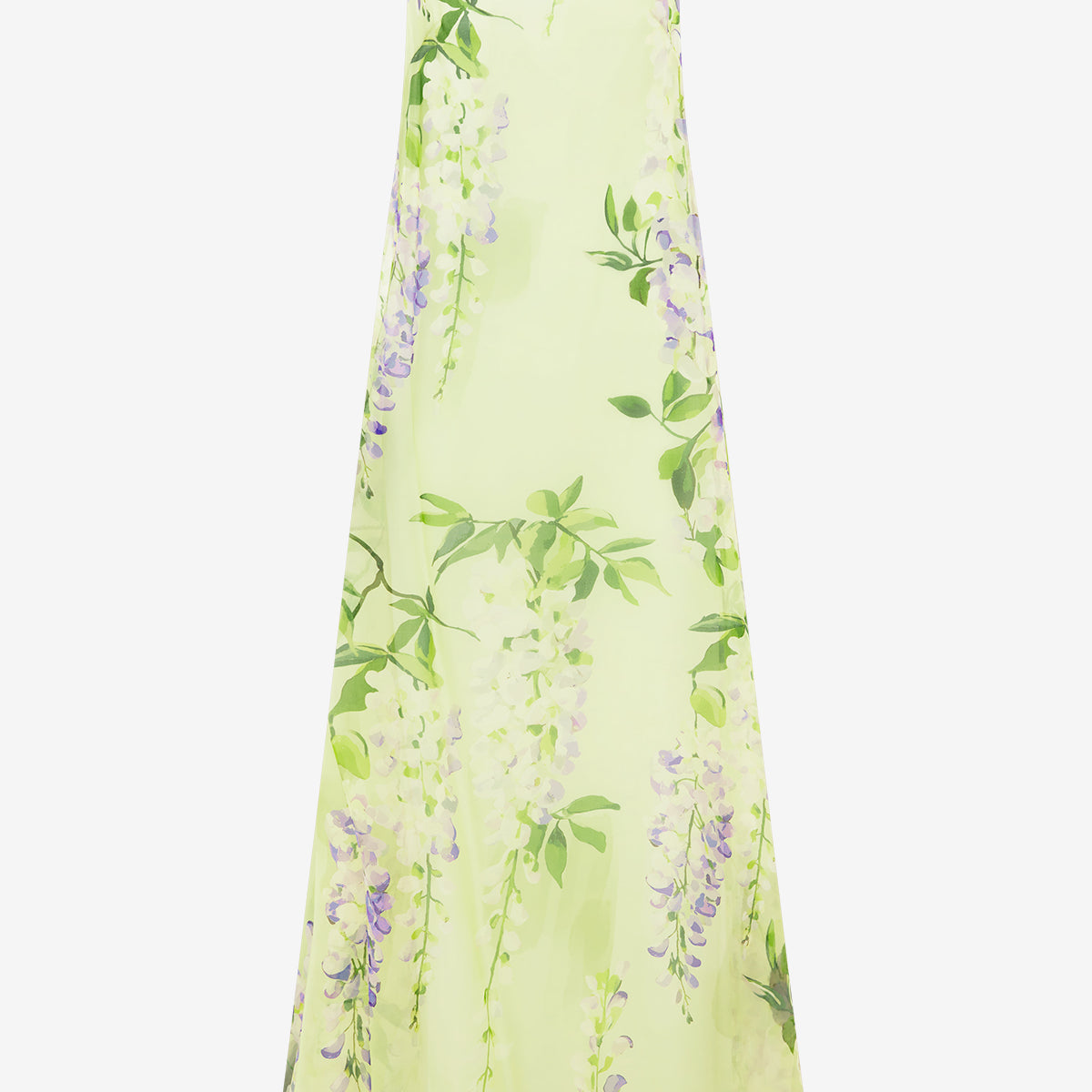 Yumei Embellished Open Back Gown - Wisteria Print – LEO LIN